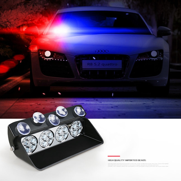 Super Bright 16LED Car Windshield Strobe Light Viper Flash Signal ...