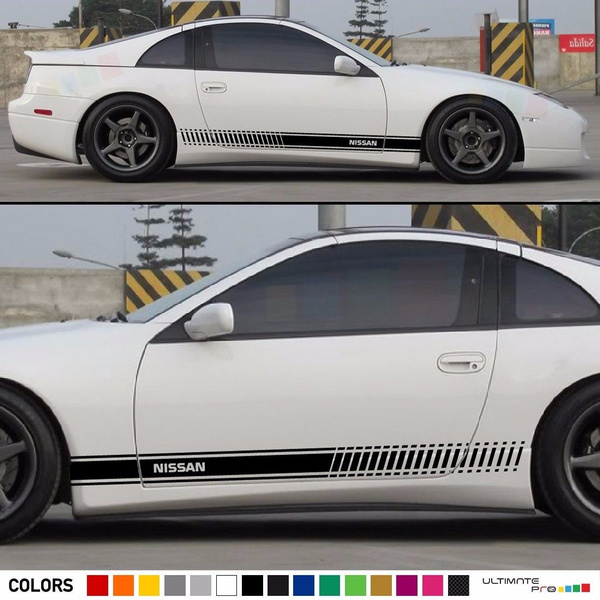 2Pcs Sticker Decal for Nissan 300 zx 300zx Stripes Spoiler Body Kit ...