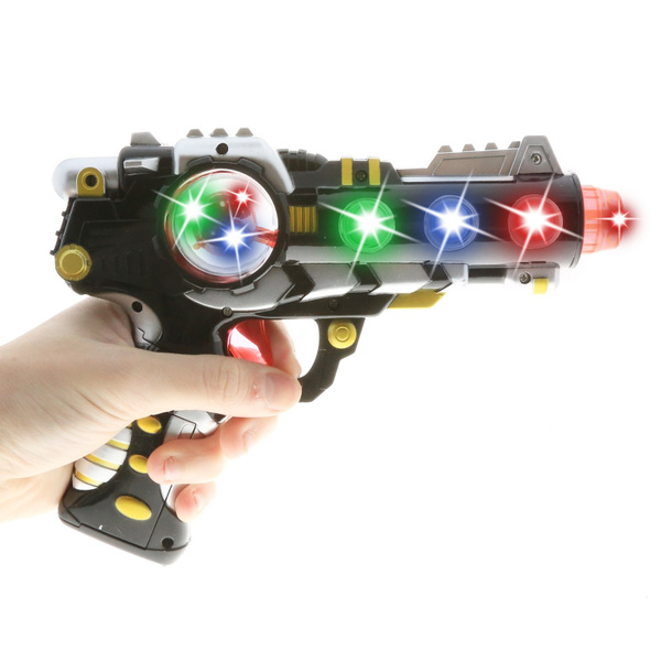 Intergalactic Space Laser Gun with LED Lights and Futuristic Sound (2 ...