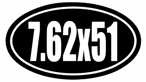 7.62X51 Vinyl Decal Sticker Car Window Wall Bumper Gun M14 NATO Ammo ...