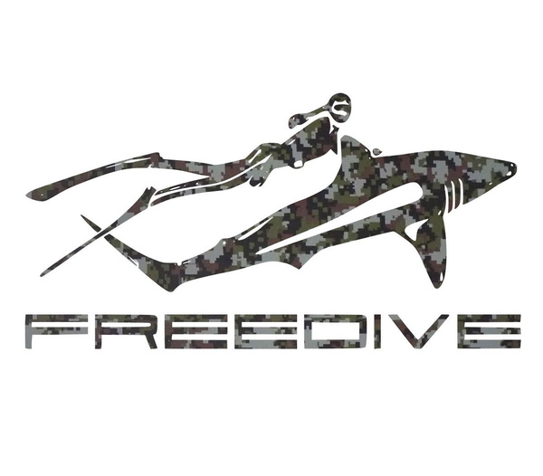 Camouflage spearfishing sticker spear fishing wetsuit freediving ...