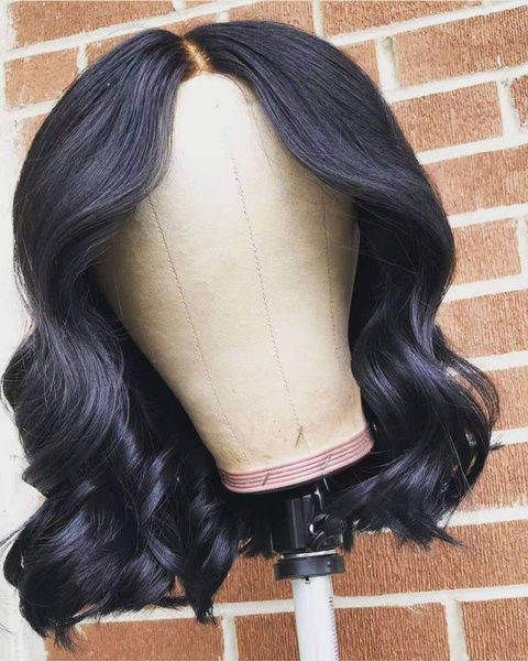 9A Bob Lace Front Human Hair Wigs Pre-Plucked Virgin Brazilian Hair ...