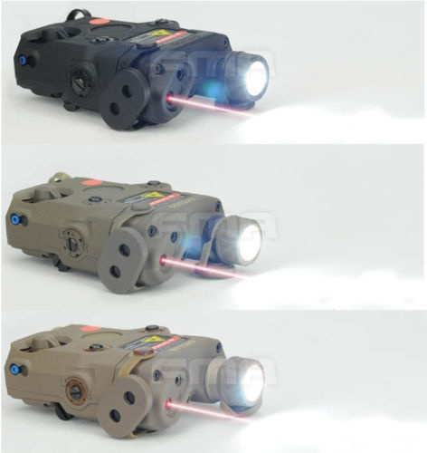 Upgrade Version FMA PEQ-15 LED White Light + Red laser with IR Lens BK ...