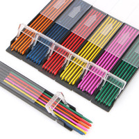 12Pcs/Box 2.0mm Mechanical Pencil Color Lead Refill 12mm Red Pink ...