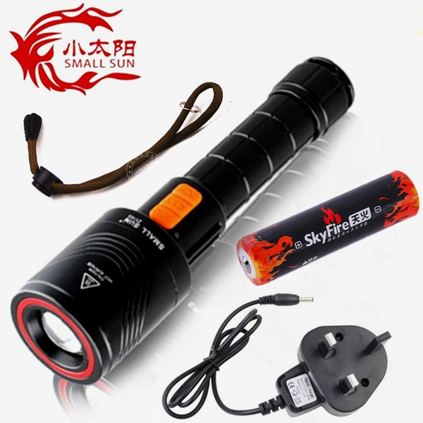 Small Sun ZY-K3 Power Auto Zoom Adjustable Focus Tactical Flashlight ...
