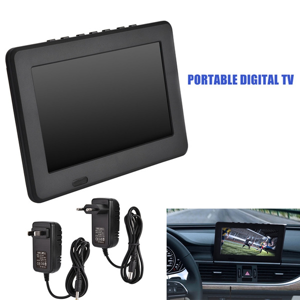 7 Inches Rechargeable Digital Color TV Television Player TFT-LED Screen ...