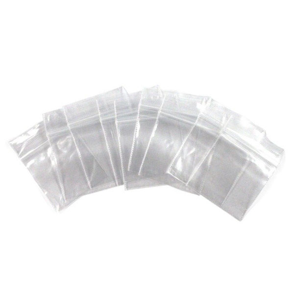 100pk Self Locking Plastic Bags 2mm Thick All Purpose Storage Bags ...
