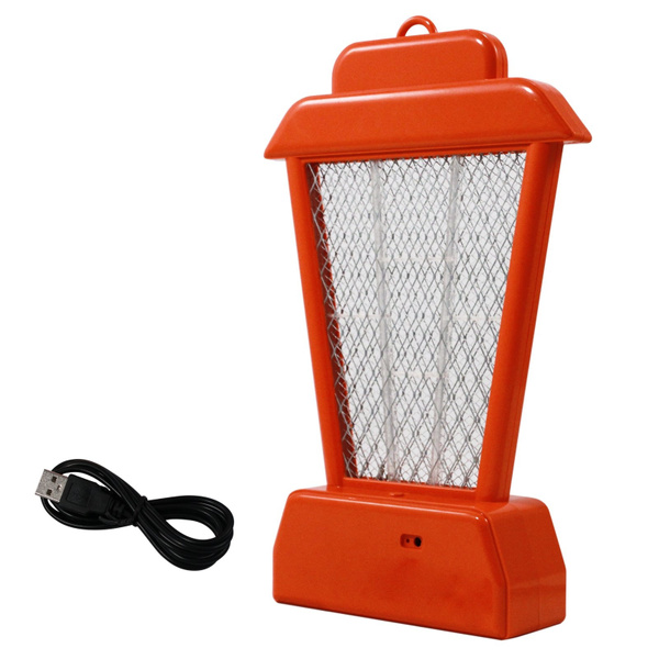 ASR Outdoor 12 Inch Rechargeable UV Hanging Bug Zapper Bright Orange ...