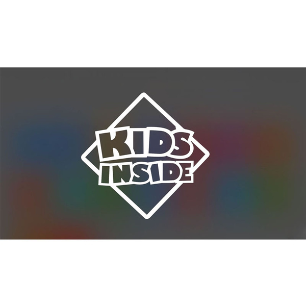 KIDS INSIDE Children On Board Warning Funny Car Sticker Window Sign ...