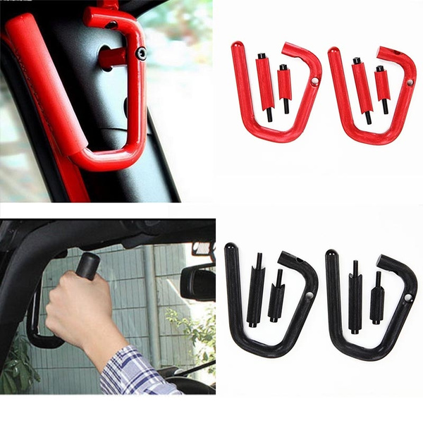 2pcs for 2007-2016 Jeep Wrangler Rubicon JK 2 & 4 Door Front Grab ...