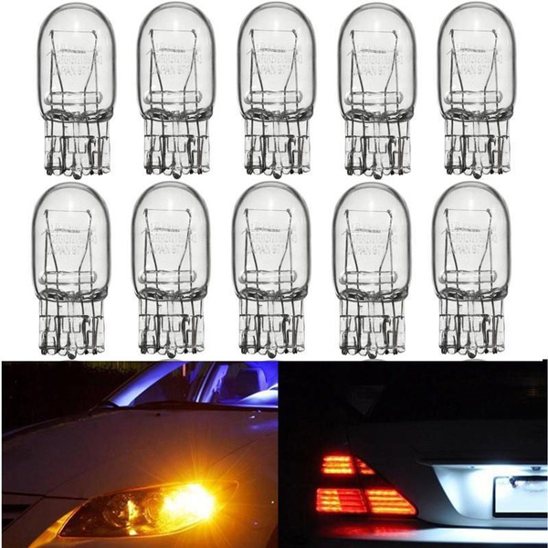 10pcs T20 7443 W21/5W R580 Clear Glass DRL Turn Stop Brake Tail Light ...
