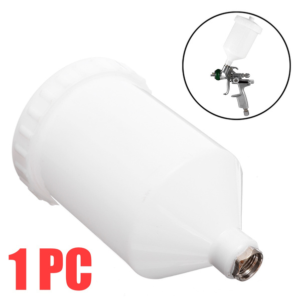 Plastic HVLP Paint Sprayer Cup Pot Threaded For SATA Spray Gun ...