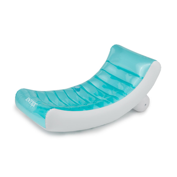 Intex Inflatable Rockin' Lounge Swimming Pool Floating Raft Chair with ...