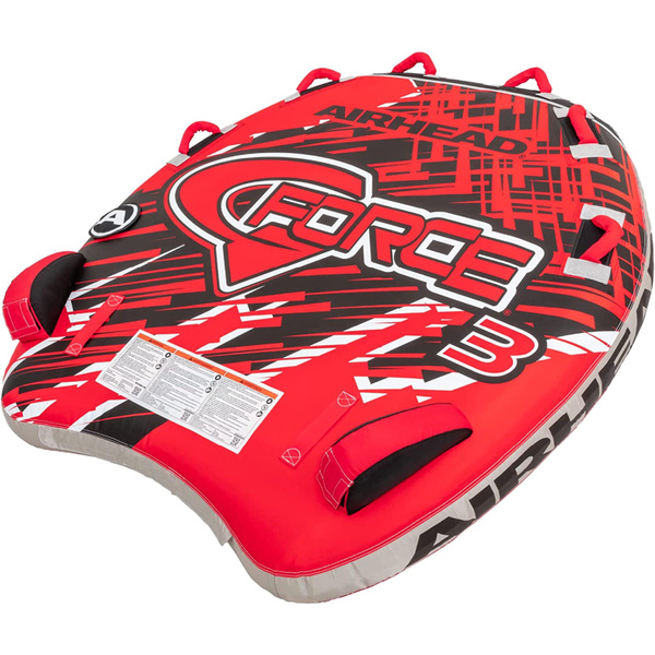 Airhead G-Force 3 Triple Rider Towable Inner Tube 1 to 3 Person Lake ...