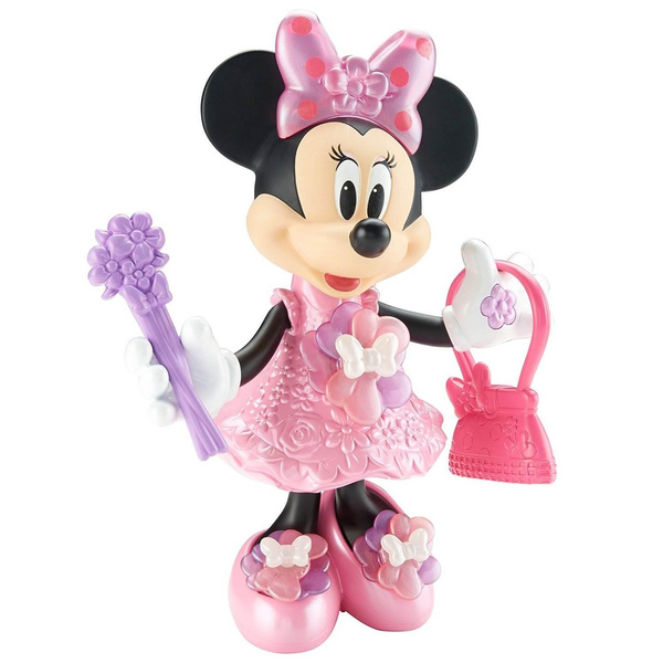 Fisher Price Disney 10" Singing Minnie Mouse Bloomin' Bows Minnie Doll ...