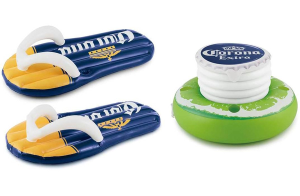 Corona Beer Inflatable Swimming Pool Flip Flop Pool Floats with ...