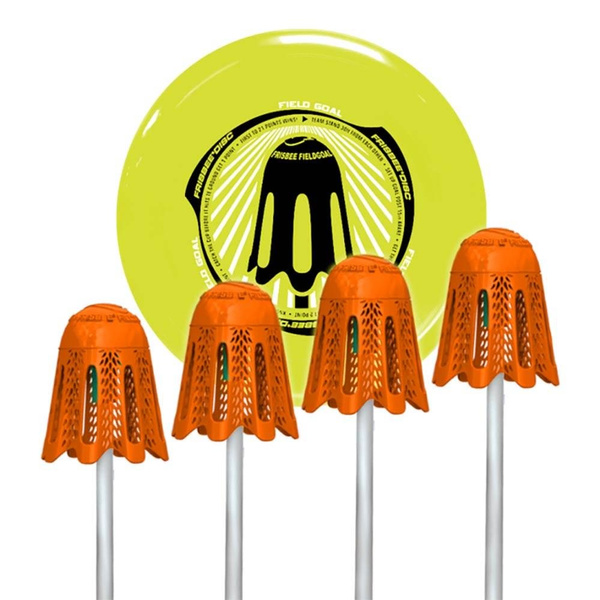 Wham-O Fun Frisbee Disc Field Goal Pole Set Outdoor Backyard Toy Family ...