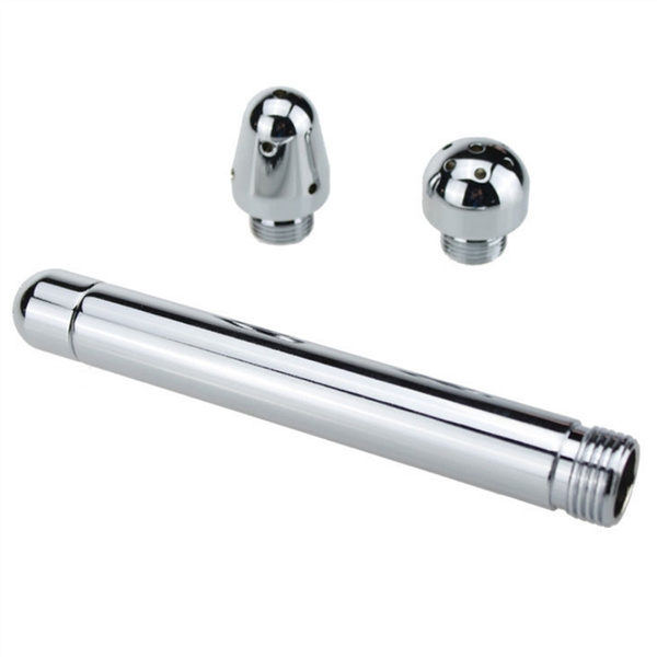 Aluminum Alloy Clean Metal Enema Syringe Water Nozzles Kits With 3