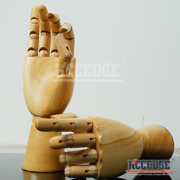 MANNEQUIN POSEABLE WOODEN HANDS Moveable Fingers/Wrist Right/Left ...