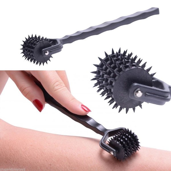 5 Spiked Pin-Prick Wartenberg Pinwheel Skin Nerve Stimulator Body Tickler Light Massage Wand | Wish