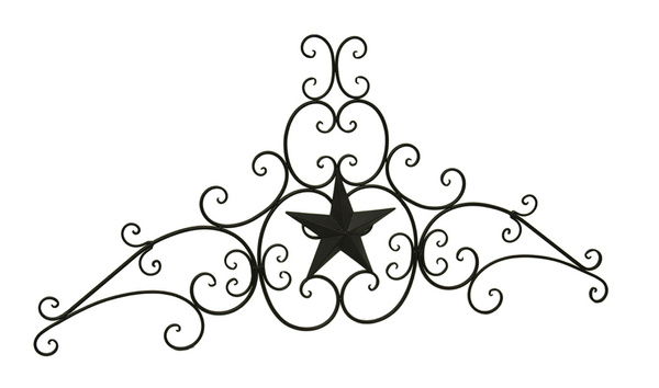 Western Star Decorative Metal Scroll Wall Sculpture 48 Inch | Wish