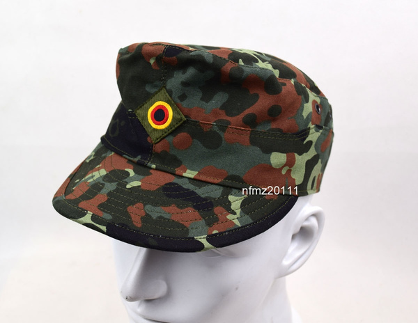 Military German Army Flecktarn Camo Camouflage Field Cap Hat | Wish