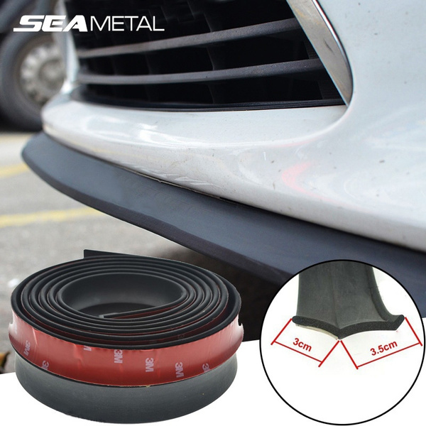 2.5M(8.2ft) Car Front Bumpers Lip Splitter Spoiler Door Side Skirt ...