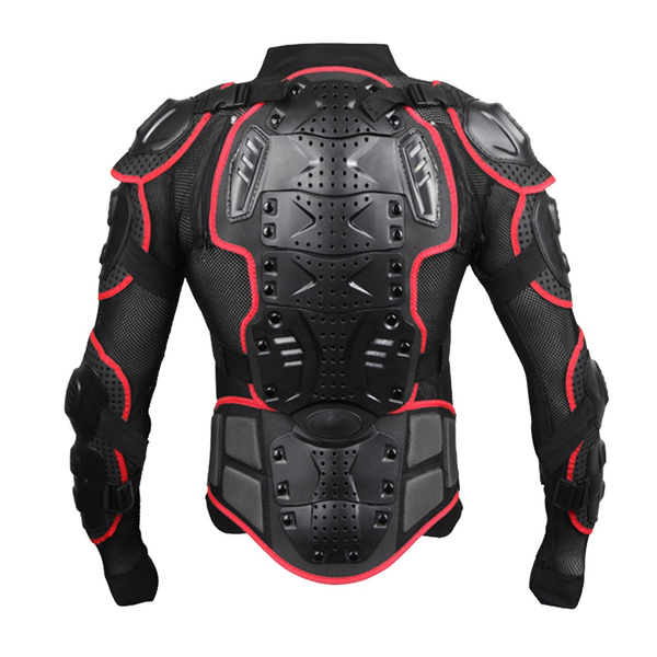 Full Body Armor Jacket spine chest protection gear Motocross Motorcycle ...