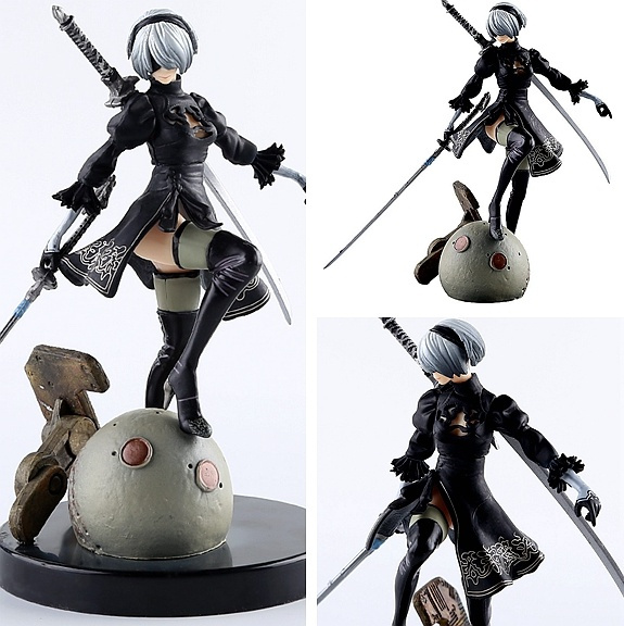 Nier: Automata Anime 2B Figma PVC Action Figure Model Movable Joints ...