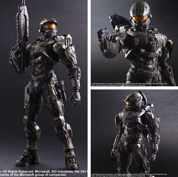 Halo Game Master Chief Figma PVC Action Figure Model Movable Joints ...