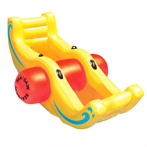 Swimline 9058 Giant Inflatable Sea-Saw Water Rocker 2 Person Swimming ...