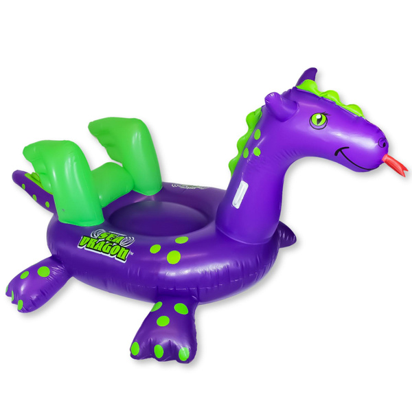 Swimline Giant 115" Inflatable Sea Dragon Ride-On Pool Float Lake Raft ...