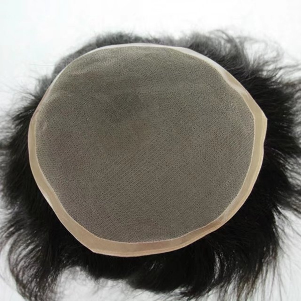 3 Colors brazilian mens Toupee --6" human hair length Mens Hair Piece ...