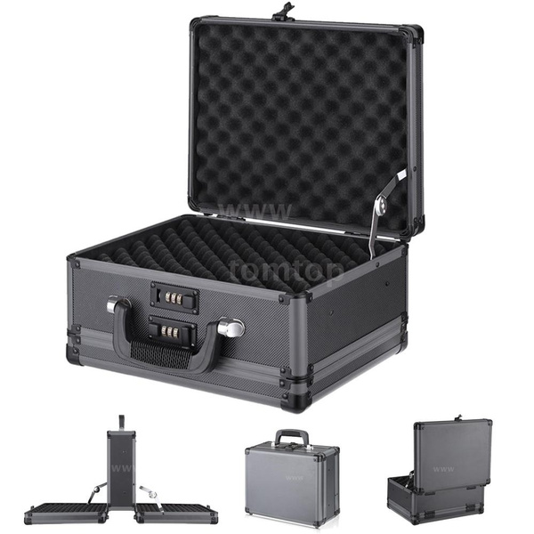 Alum Pistol Handgun Case Hand Gun Fragile Craft Carry Box Foam Padded ...