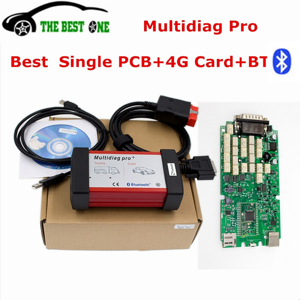 Powerful Scanner Multidiag PRO Single Board Green PCB+4G TF Card+ Bluetooth TCS CDP PRO 2015.R3 ...