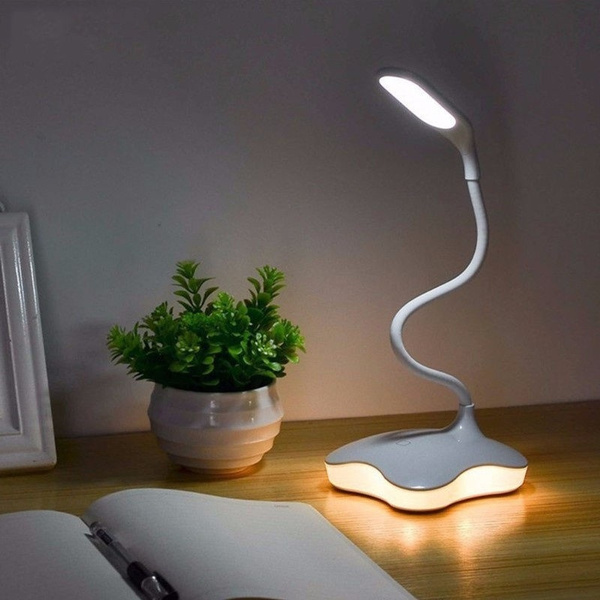 3 Level Dimmable Clover LED Sensor Desk Lamp Eye-protection Night Light ...