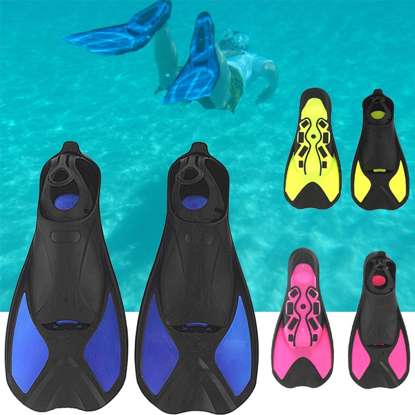 2017 New Swimming Snorkeling Diving For Kids Adult Fins Flippers Web ...