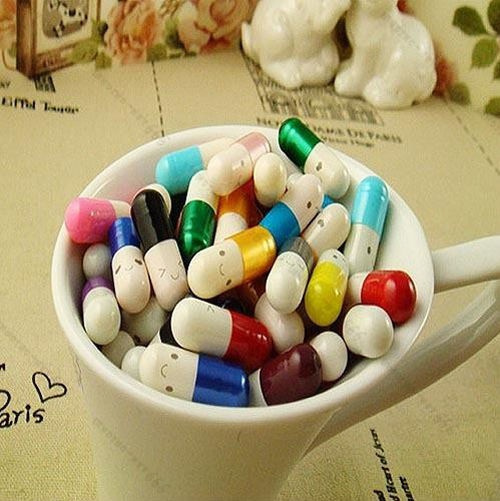 Fashion Message in a Bottle Message Capsule Letter Cute Love Half Color ...