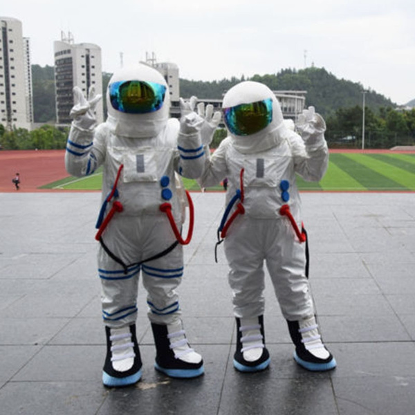 Spaceman Mascot Costume Astronaut Halloween Party Dress Adult Size | Wish