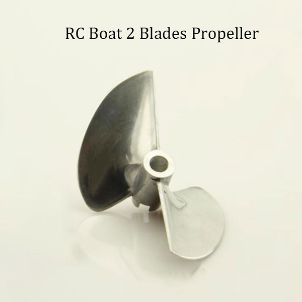 Rc Propeller CNC Machined 2 Blades Alloy For 6.35mm 1/4" Prop Shaft Rc ...