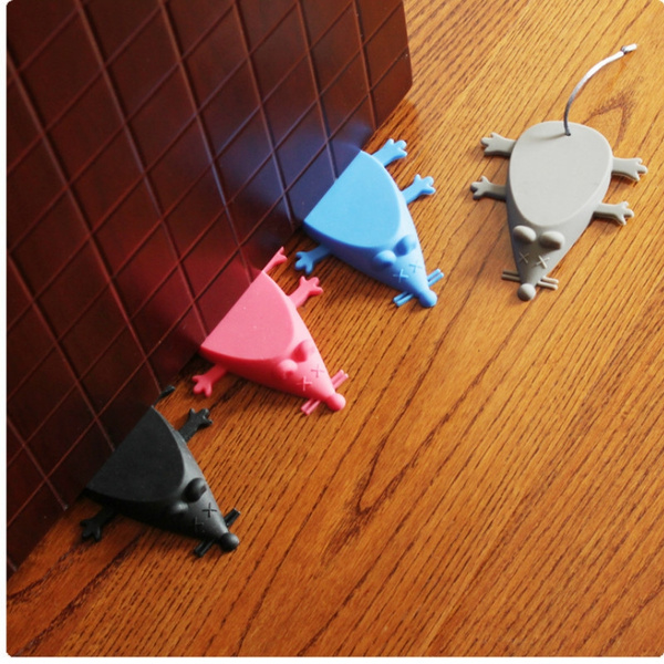 2017 New Door Stop Heavy Duty Rubber Mouse Door Stop Stopper Wedges ...