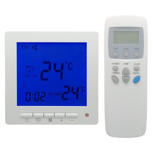 Beok TOL63RM-AC2 Fan Coil Digital Thermostat with Wireless Remote ... Beok TOL63RM-AC2 Fan Coil Digital Thermostat with Wireless Remote ...