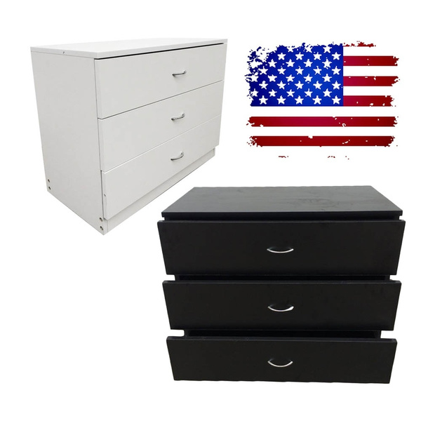 MDF Wood Simple 3-Drawer Dresser | Wish