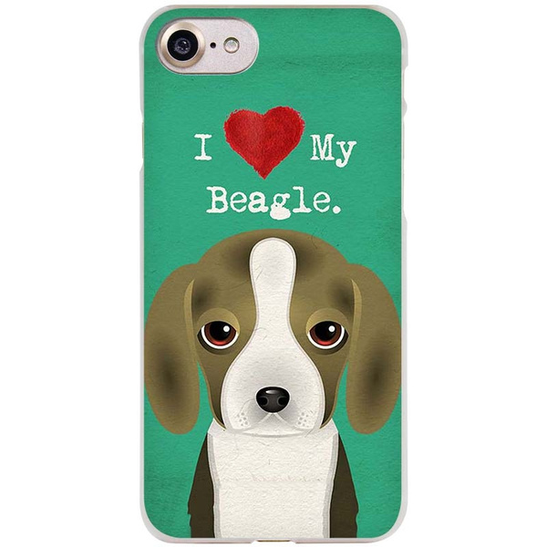 I love my Beagle Green Cell Phone Case Cover for Apple iPhone 4 4s 5 5s ...