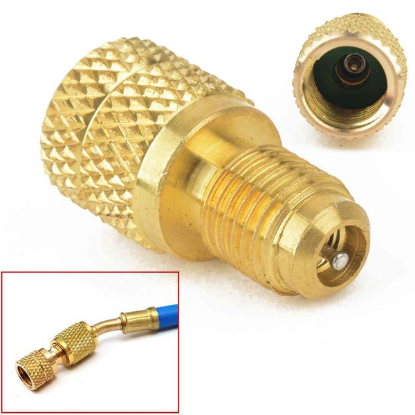 1pc ACME A/C R134a Brass Fitting Adapter 1/4" Male To 1/2" Female W ...