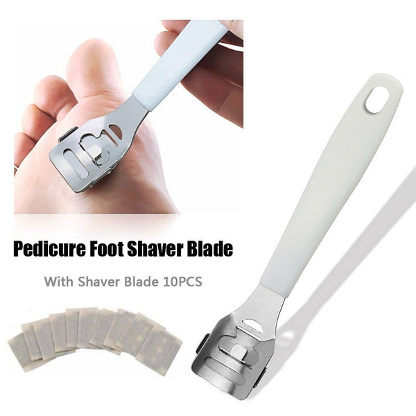 Pedicure Foot Callus Corn Cuticle Remover Shaver + 10 Blades | Wish