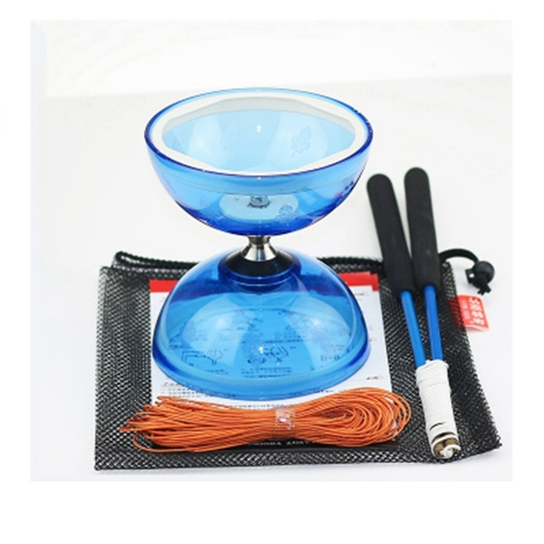 Traditional Chinese 3 AXLE YoYo Diabolo Comet Set with Sticks Standby ...