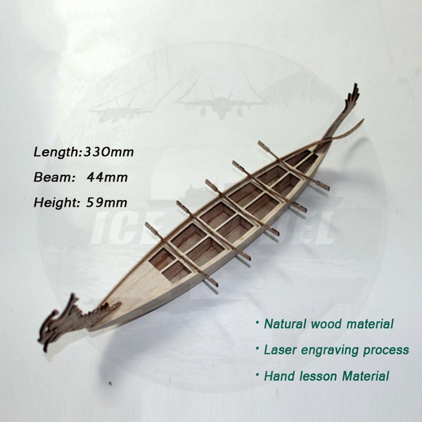 China Dragon Boat Wooden Assembly Simulation Model Ten Paddle Sailing ...