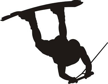 Wakeboard Silhouette Vinyl Car Sticker Decal Wakeboarding Wakeboarder ...