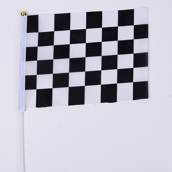 Racer Banners Sign Cheer Race Flag Signal Waving Flags Checkered Flags ...